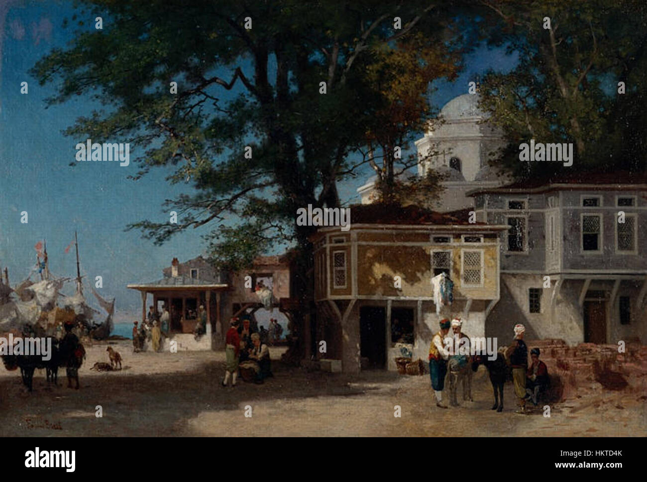 This portrait, attributed to the artist Fabius Brest, is a classic ...