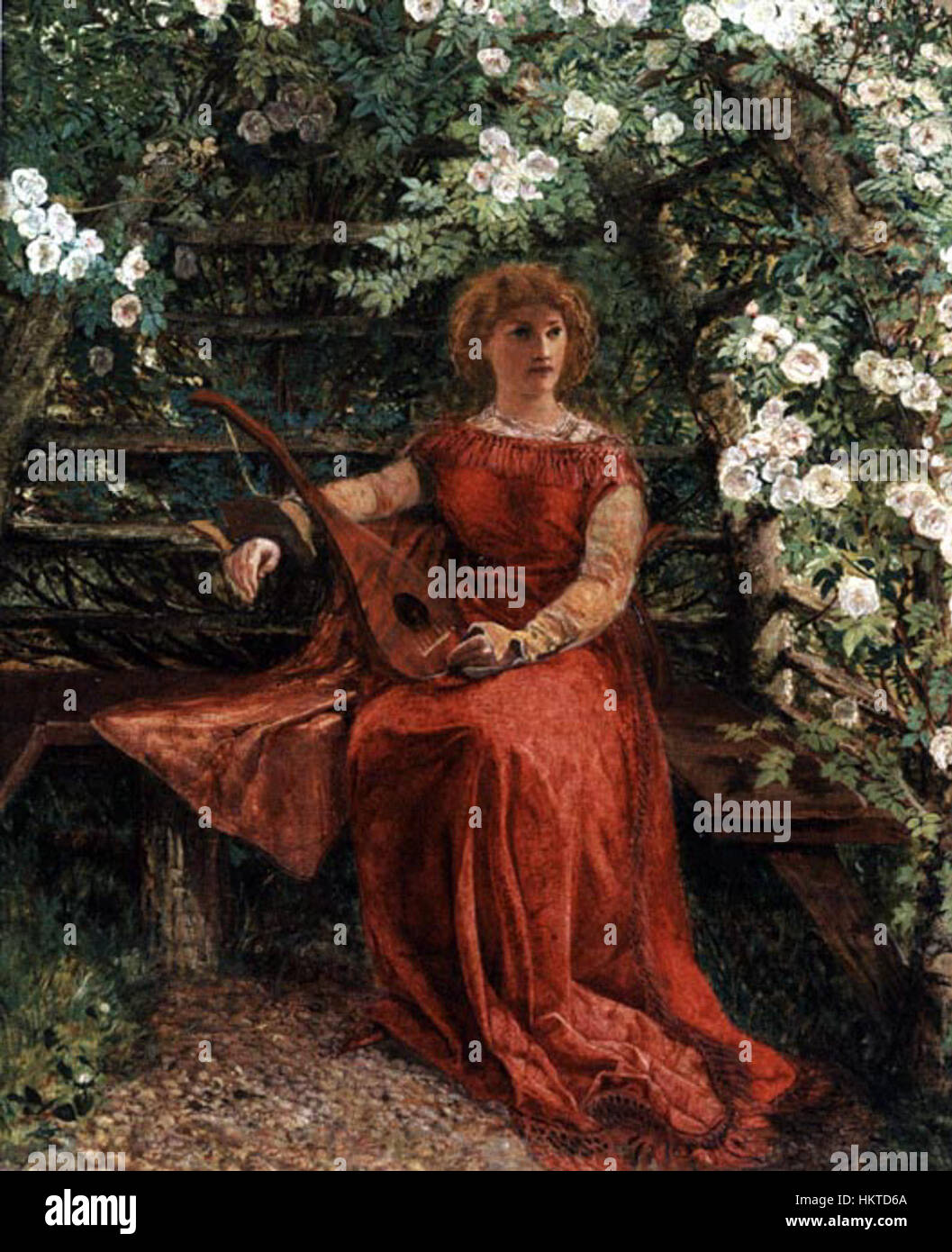This painting depicts the legendary figure of Fair Rosamund in her ...