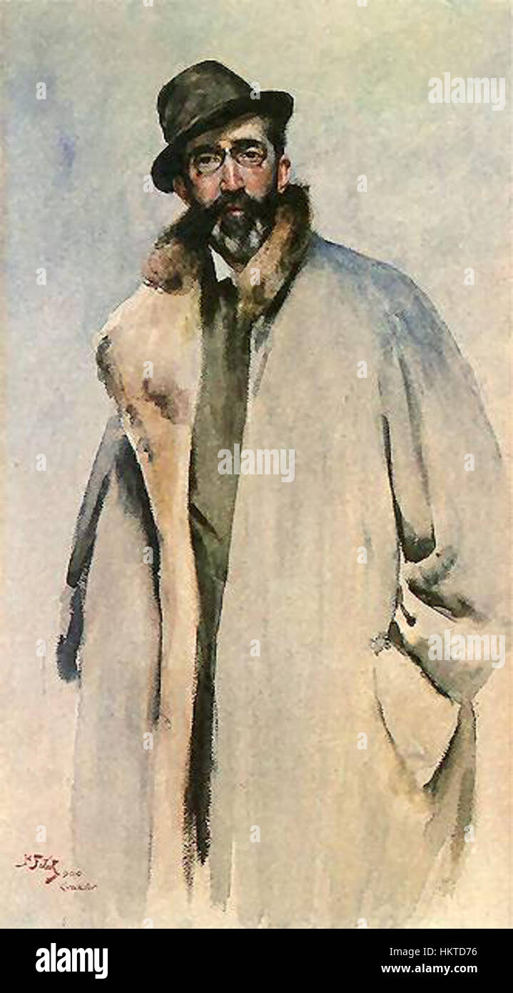 The portrait of Antoni Wodzicki by Julian Falat, painted in 1900 ...