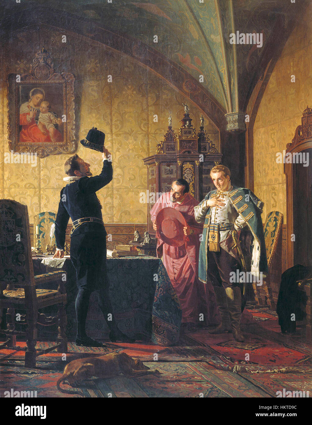 This painting illustrates the historical event of False Dmitry I ...