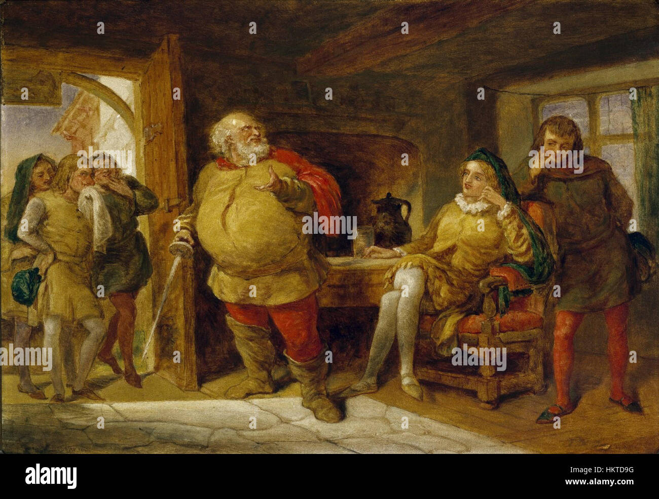 This painting depicts the iconic scene from Shakespeare's *Henry IV ...