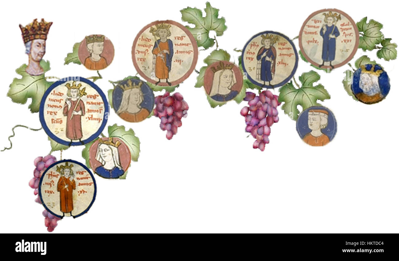 Family tree of French kings Stock Photo - Alamy