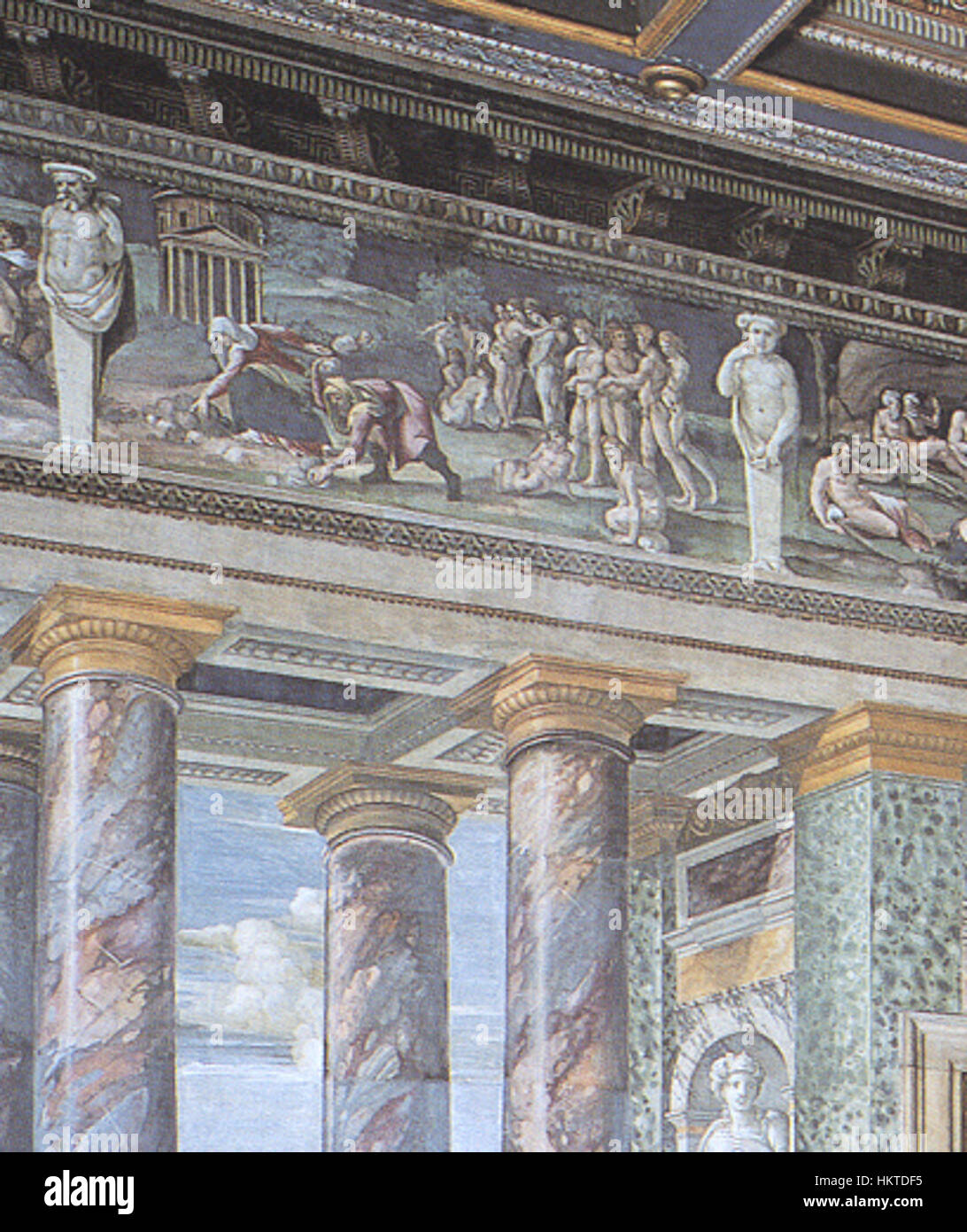 The Farnesina frescoes, located in the Villa Farnesina in Rome, are ...