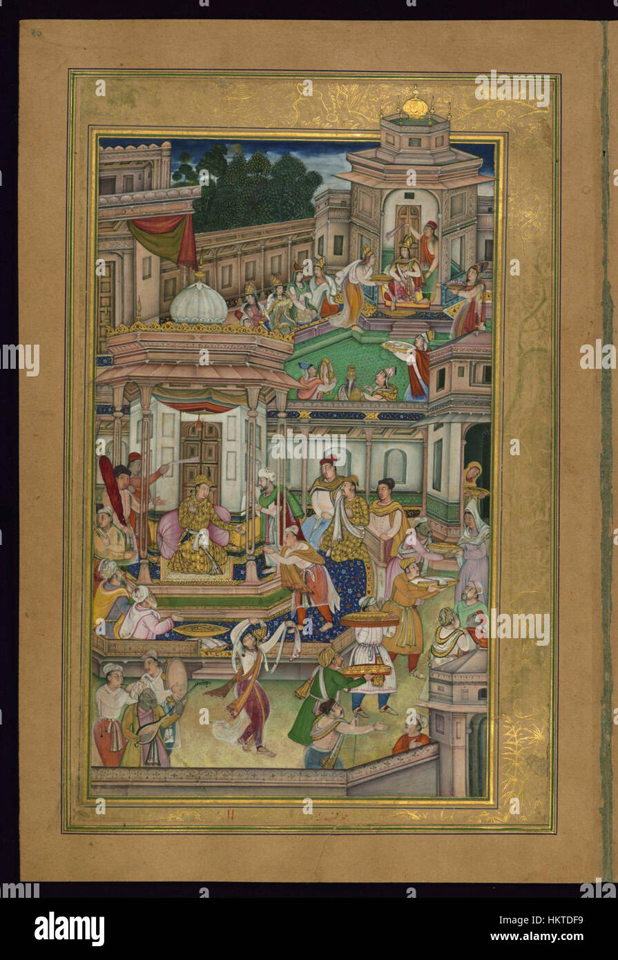 'Shirin Receives a Ring from Khusraw' by Farrukh, depicted in Walters ...