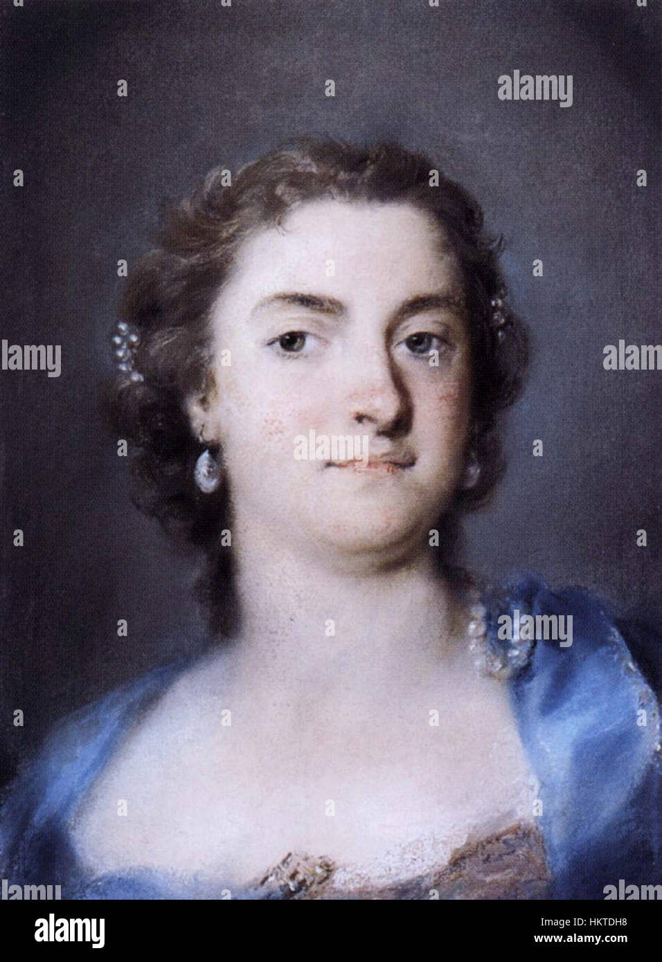 *Faustina* by Rosalba Carriera is an elegant Rococo portrait of the ...
