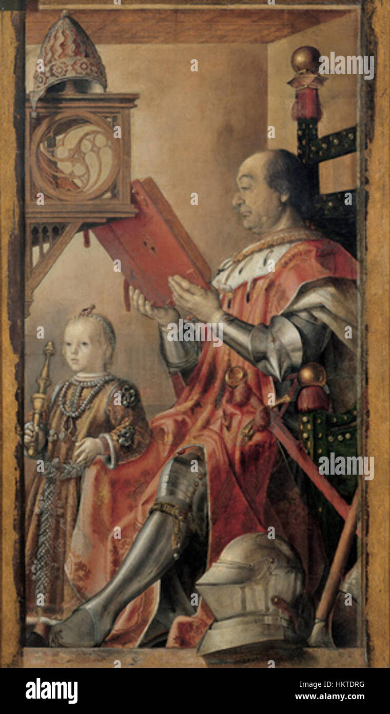 A Renaissance portrait of Federico Montefeltro, Duke of Urbino, and his ...