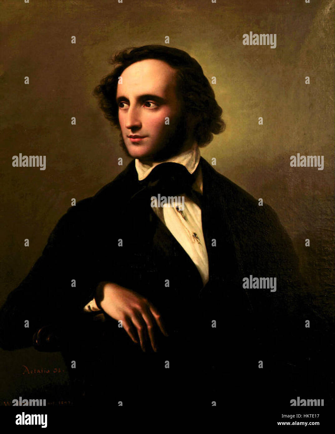 Felix Mendelssohn Bartholdy’s portrait by Wilhelm Hensel from 1847 ...