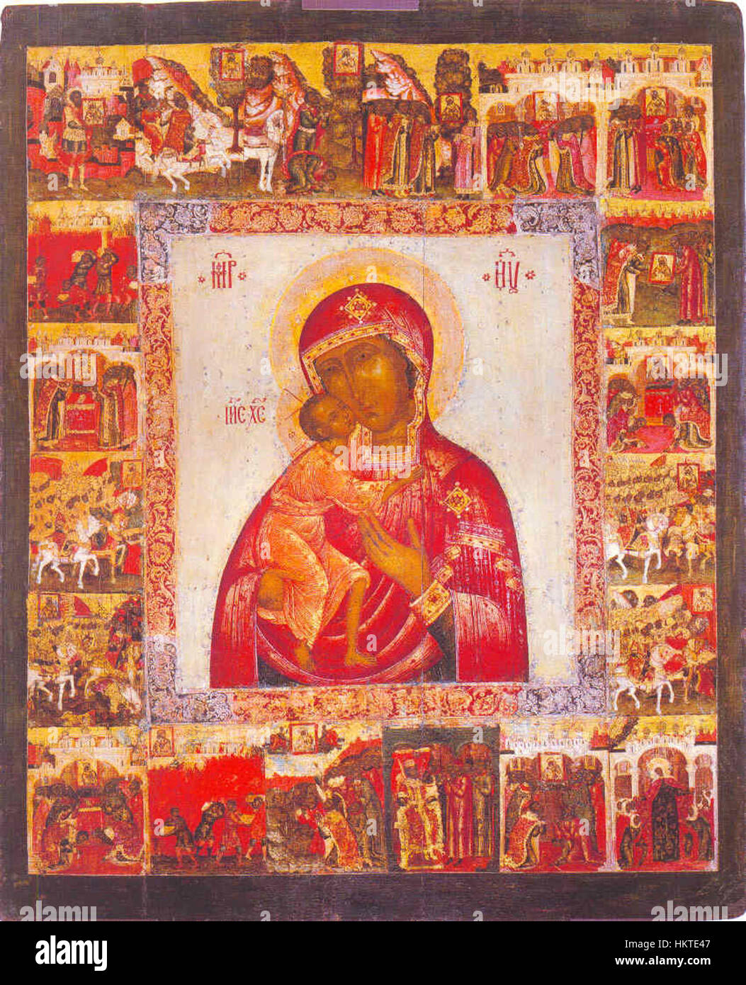 This 1706 painting depicts the Feodorovskaya icon, famous for its ...