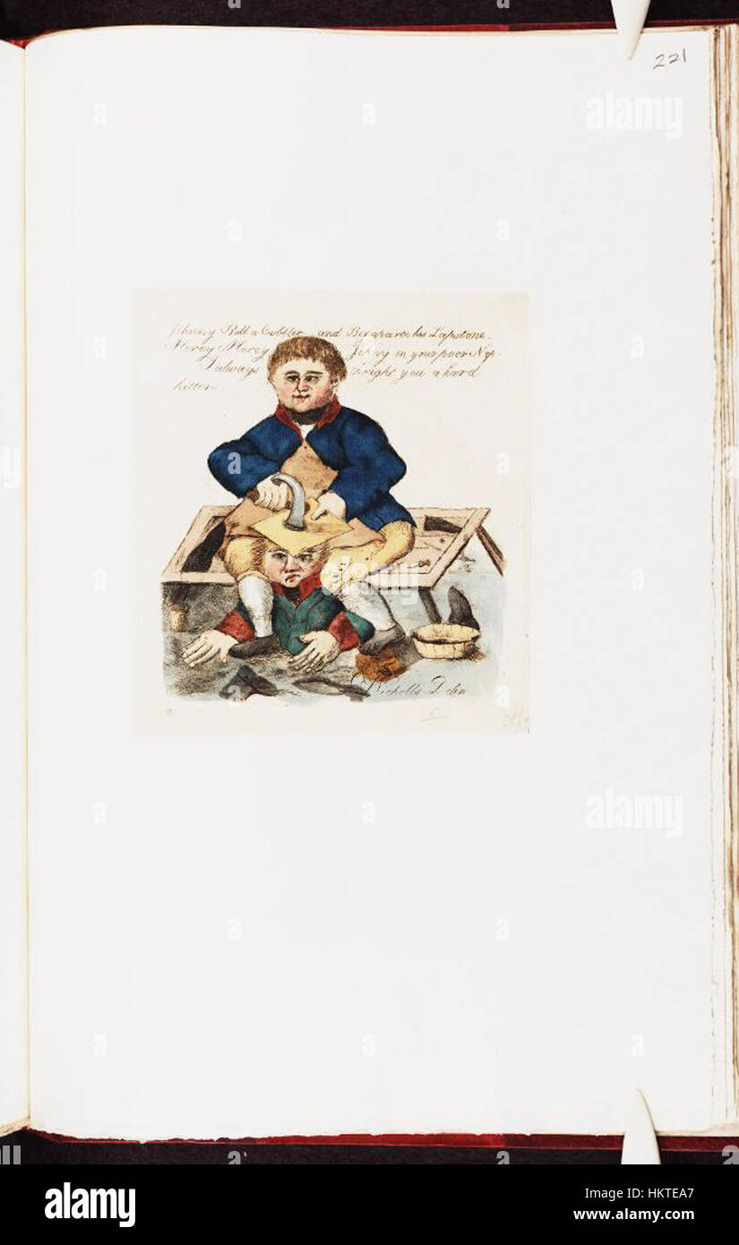 This 19th-century painting, 'Johnny Bull a Cobbler and Bonaparte his ...