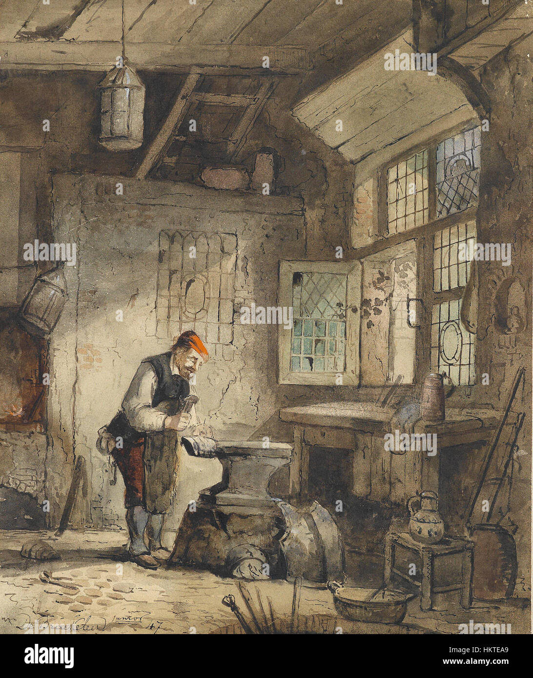Blacksmith 1800s hi-res stock photography and images - Alamy