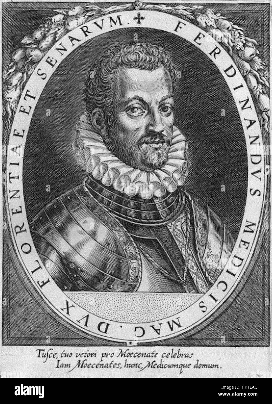 Ferdinand I of Tuscany, depicted in this artwork, was a significant ...