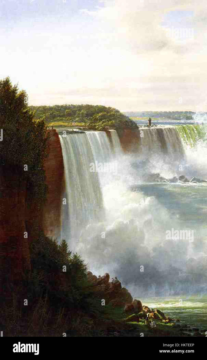 Ferdinand Richardt's 'View of Niagara Falls' captures the iconic ...