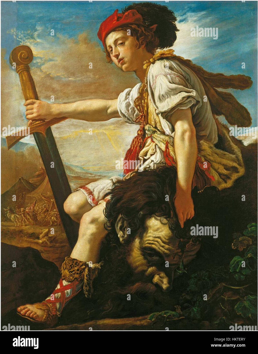 Domenico Fetti's 'David with the Head of Goliath' (1620) depicts the ...