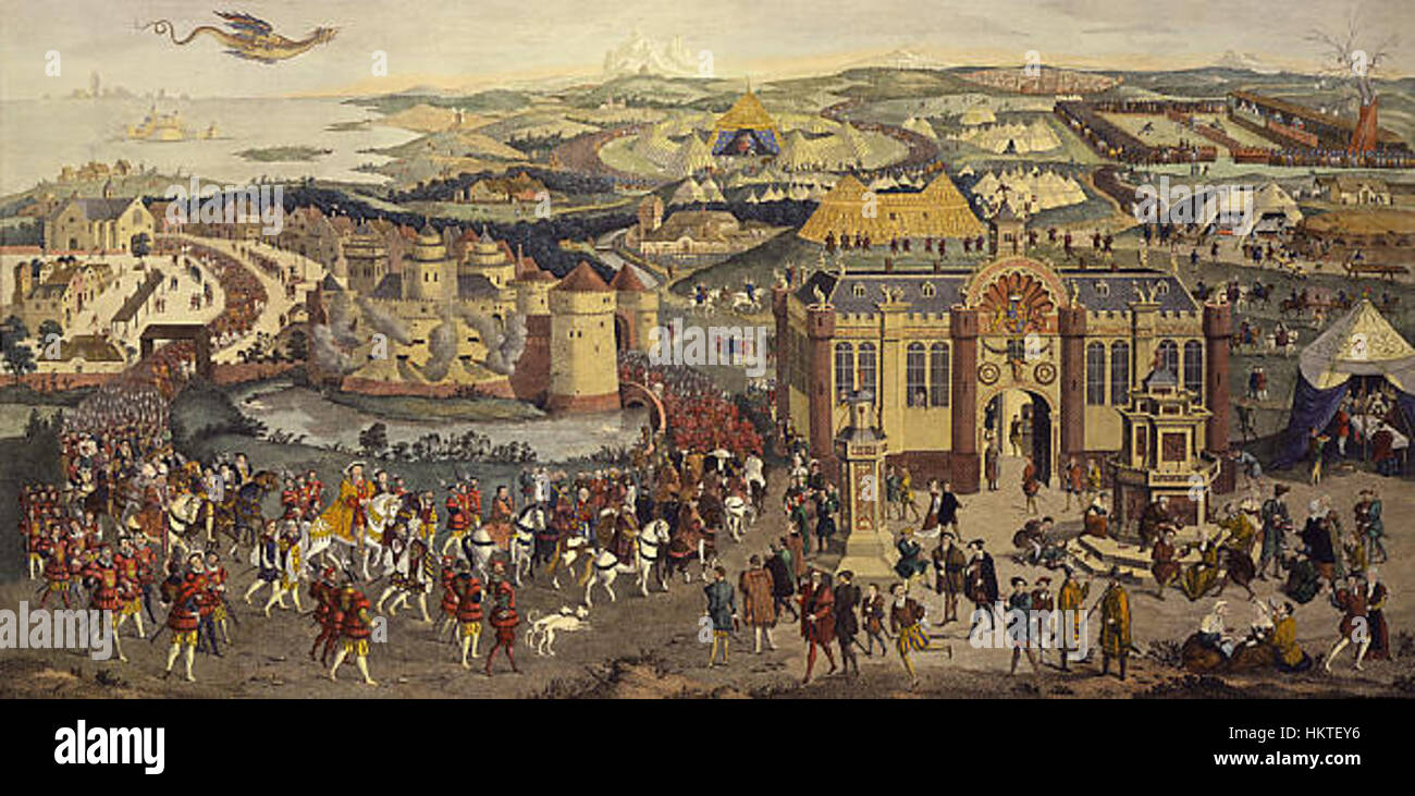 The 'Field of the Cloth of Gold' refers to the historic 1520 meeting ...