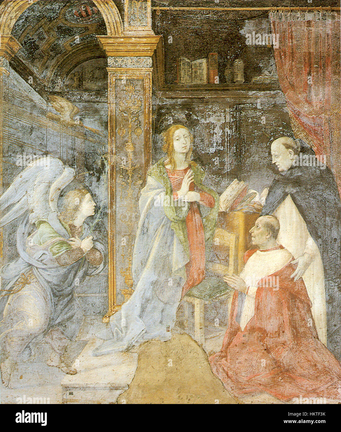 Filippino Lippi's *Annunciazione* in the Cappella Carafa is a religious ...