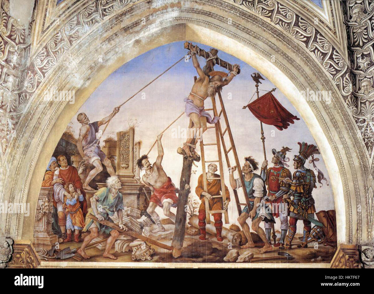 'Crucifixion of St Philip' by Filippino Lippi is a Renaissance-era oil ...