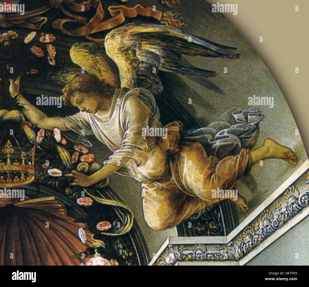 Filippino Lippi’s work in the Sala degli Otto depicts angels in the ...