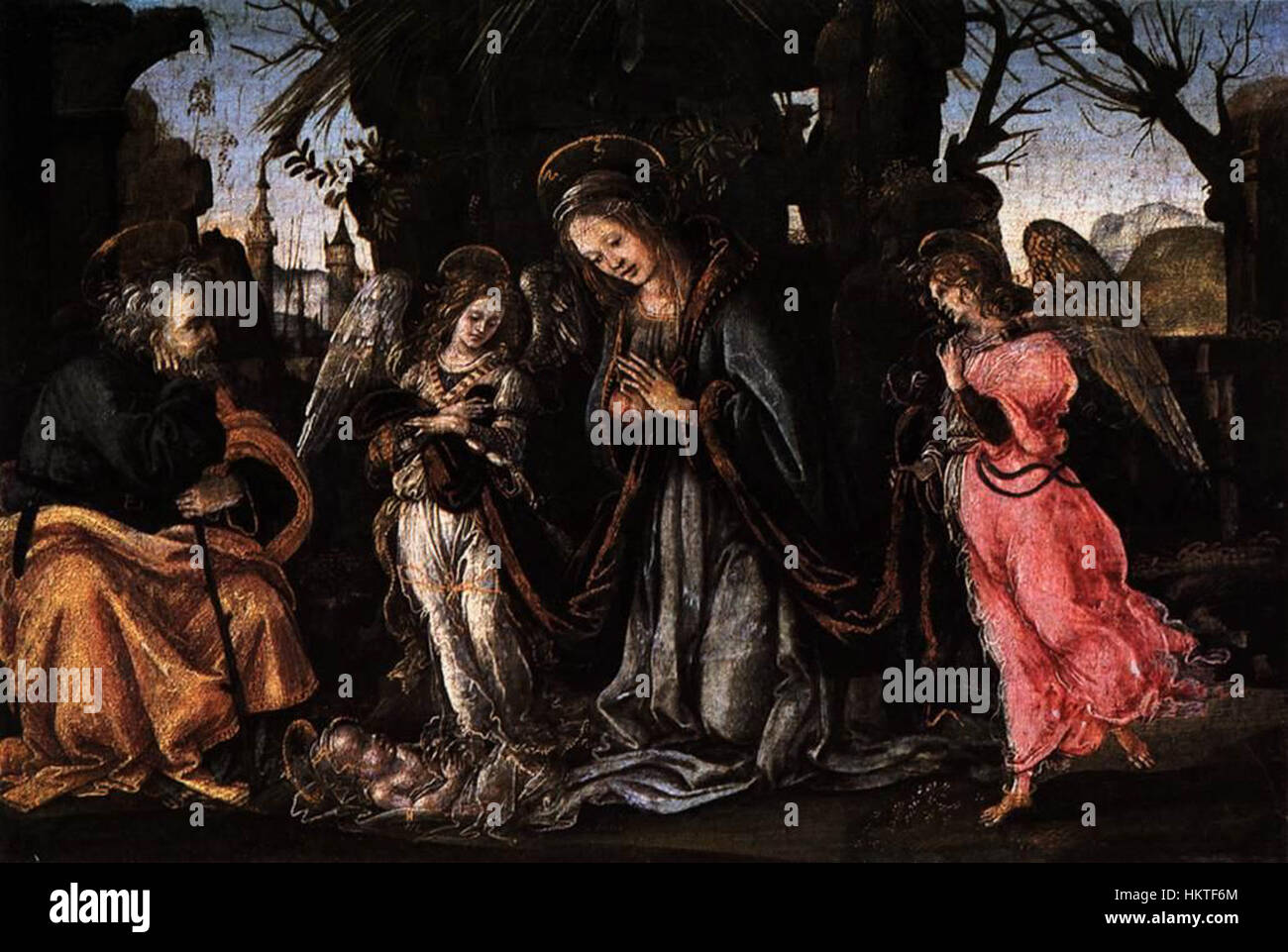 Filippino lippi two angels hi-res stock photography and images - Alamy