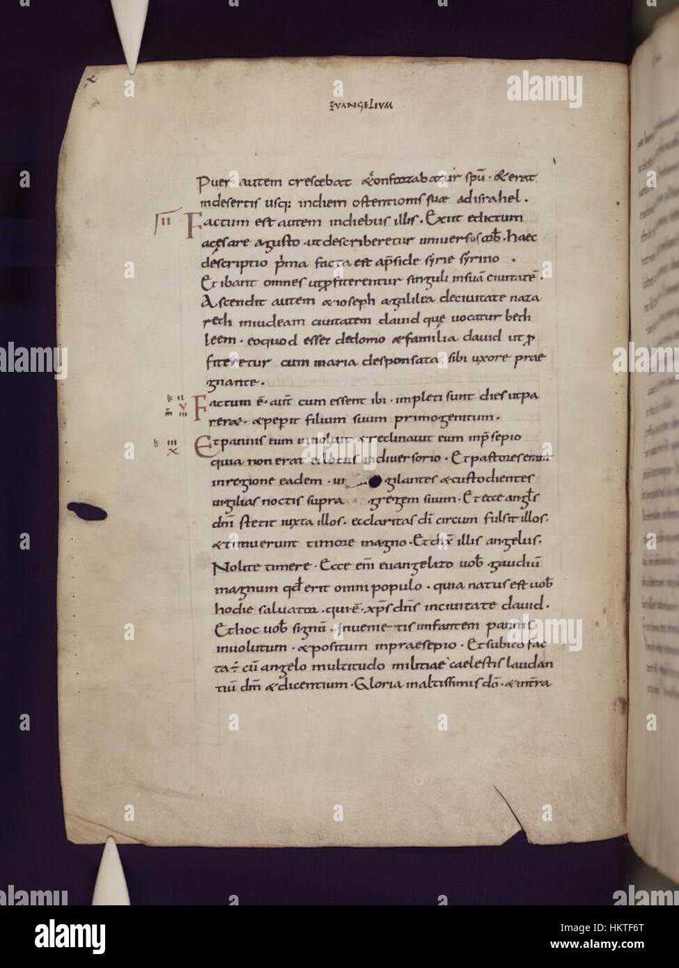 The Latin Gospels 104v from the Bodleian Libraries features a page from ...