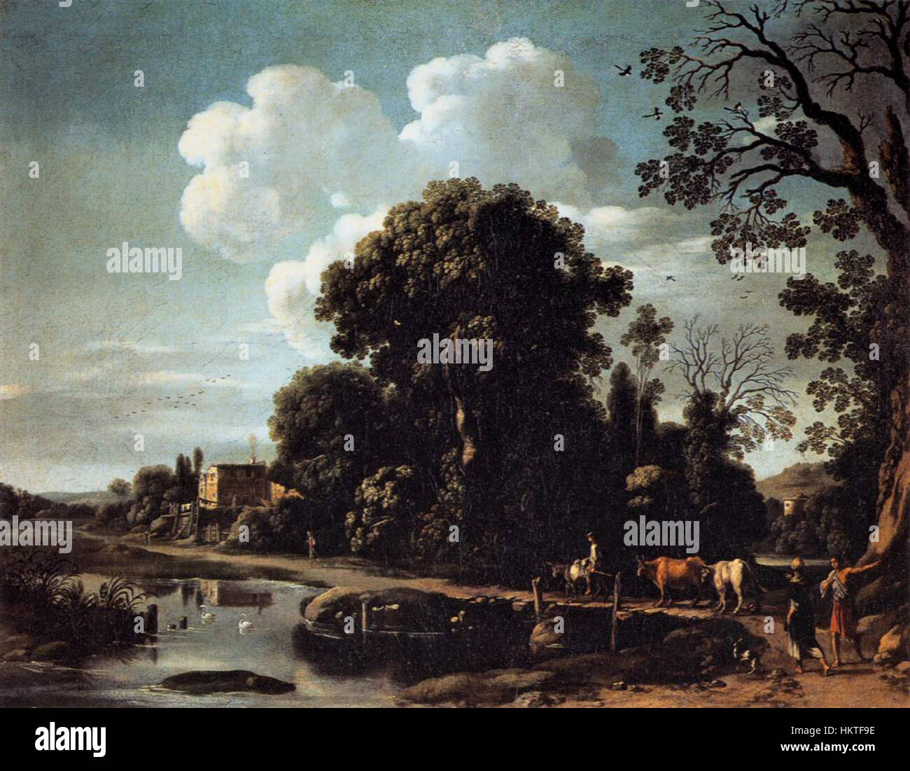 'River Landscape' by Filippo Napoletano captures the serene beauty of ...