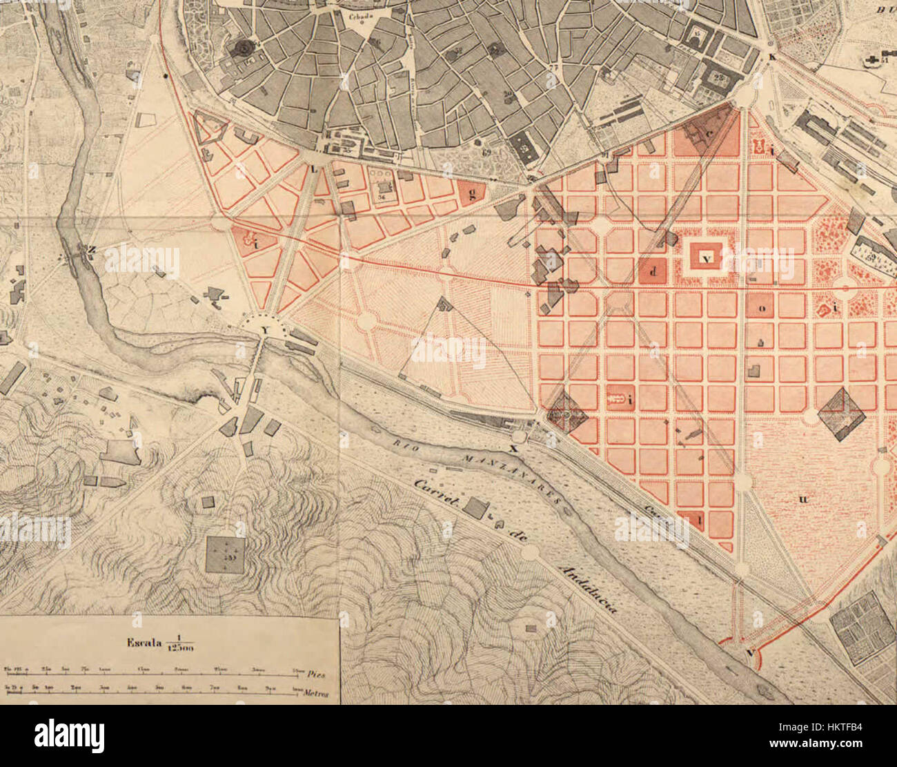 This 1861 map of Castro shows the layout of Finca Casa-Puerta and ...