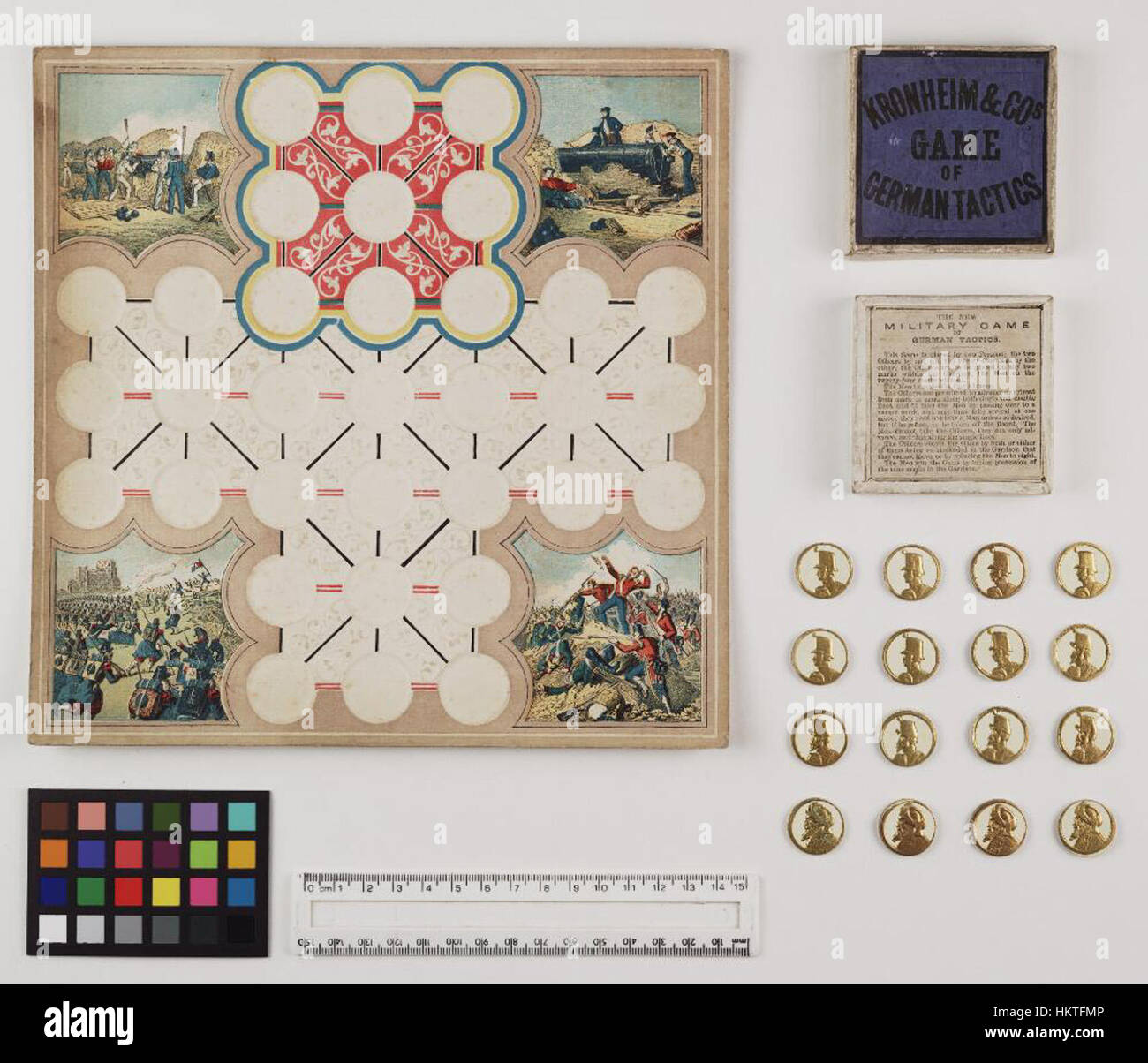 The 'German Tactics' board game by Kronheim & Co. was designed to teach ...