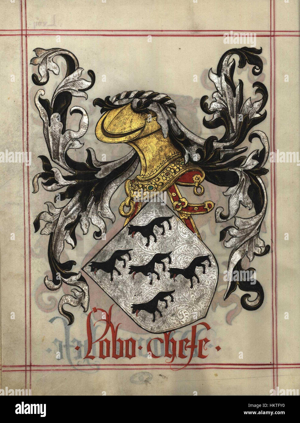 This image shows an illustration from the 'Livro do Armeiro-Mor', a ...
