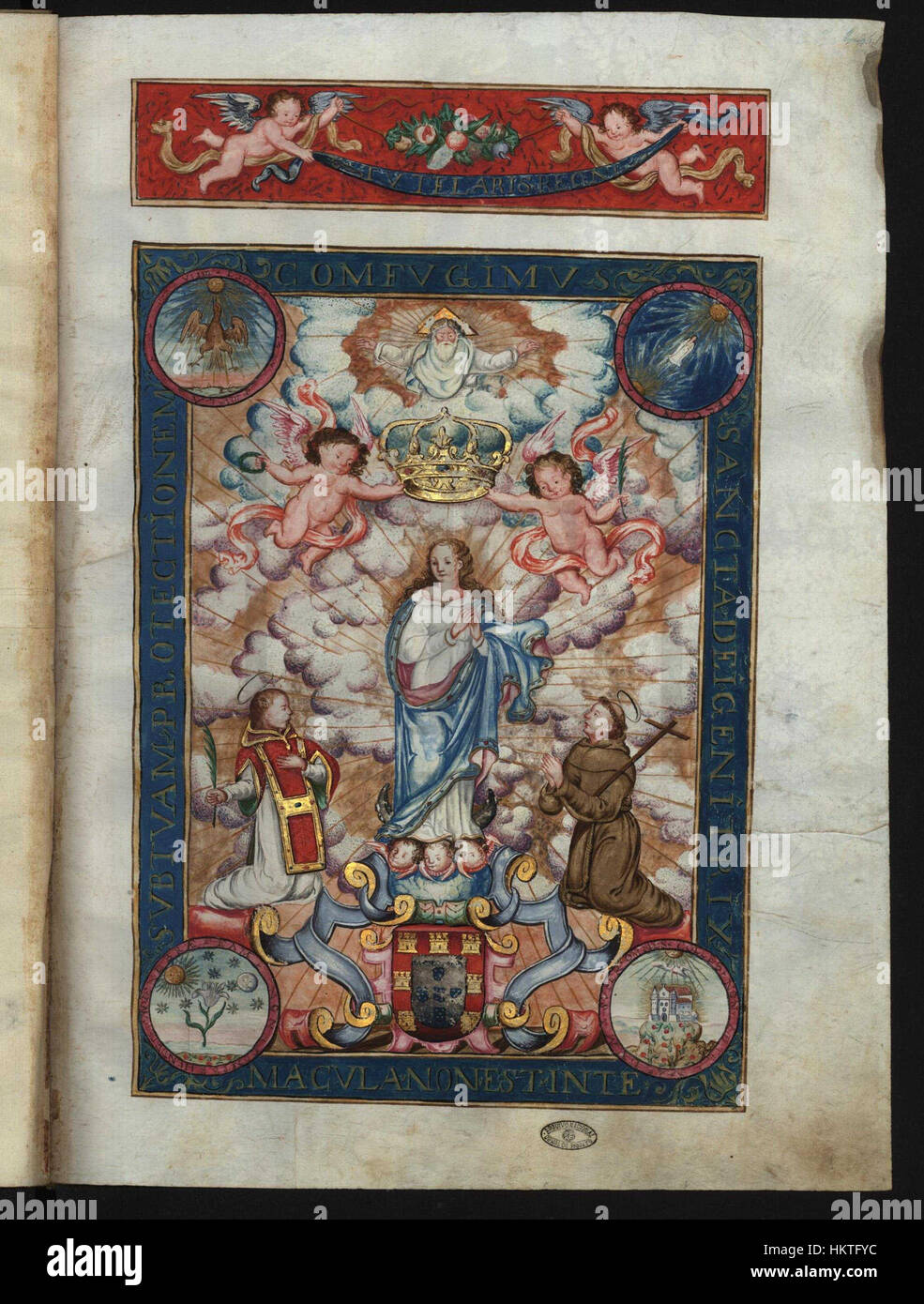 This artwork, 'Thesouro de Nobreza,' depicts the noble heraldry of ...