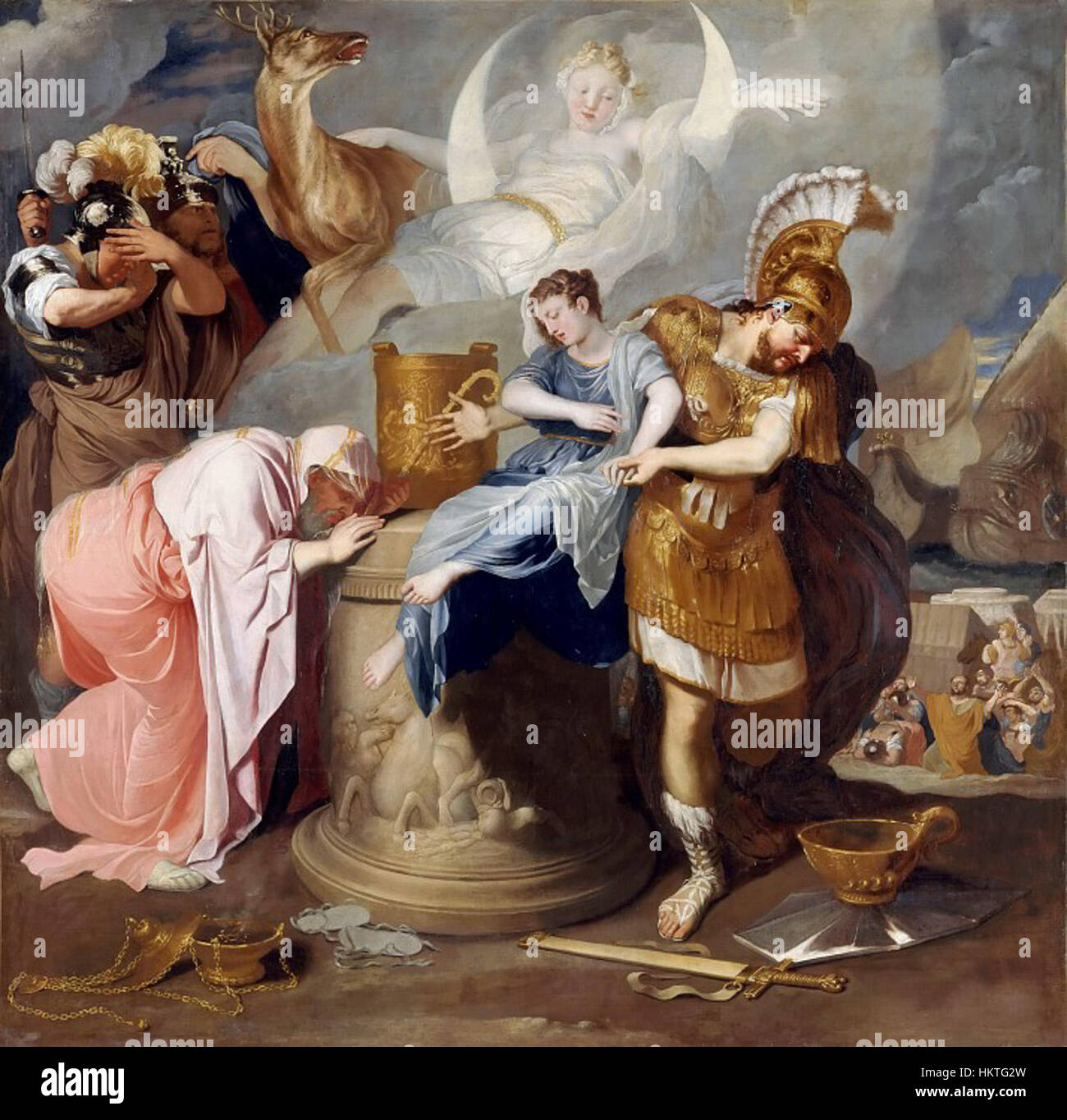 Le Sacrifice d'Iphigénie by Flemalle, a depiction of the mythological ...