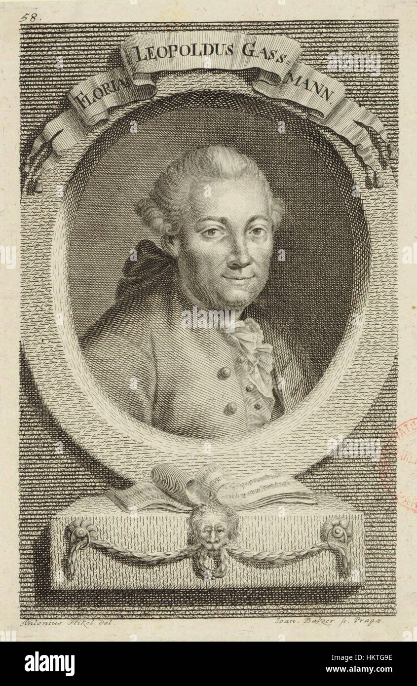 This portrait of Florian Leopold Gassmann by Balzer captures the ...