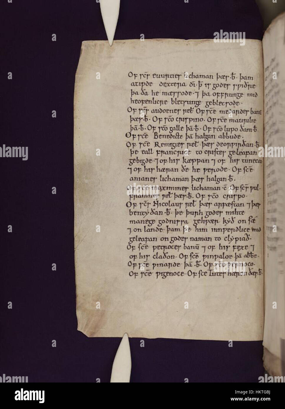 The Latin Gospels 12v, housed in the Bodleian Libraries, is a ...