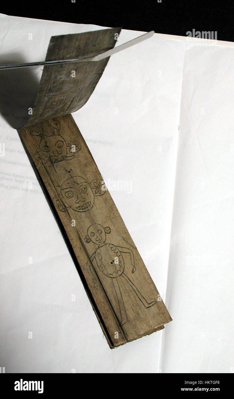 This artwork, 'Folding Palm Leaf with Stupas, Flowers, and Human ...