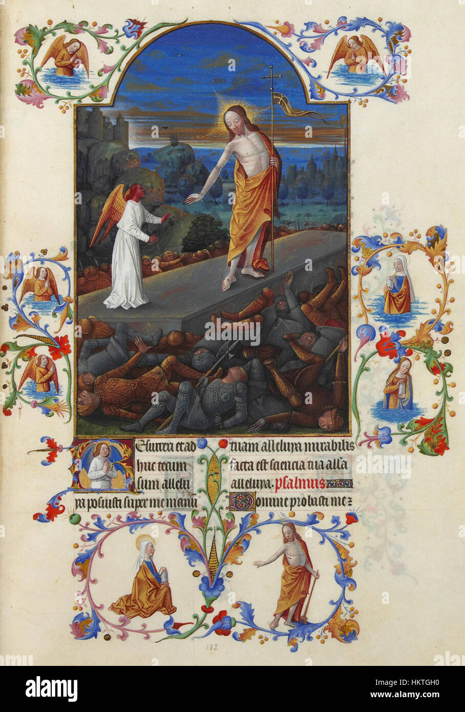 This artwork, 'The Resurrection', is a vibrant and intricate depiction ...