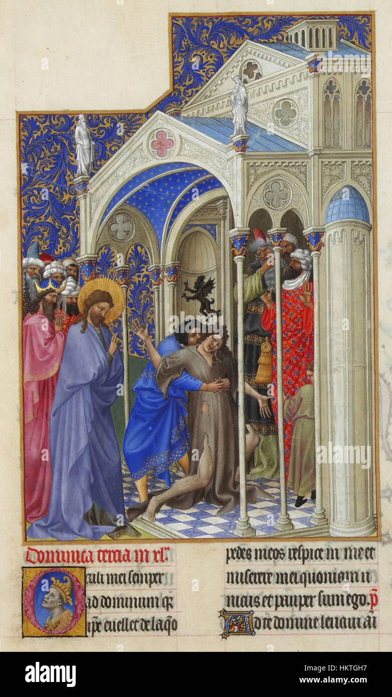 This folio, featuring a depiction of an exorcism, illustrates a ...