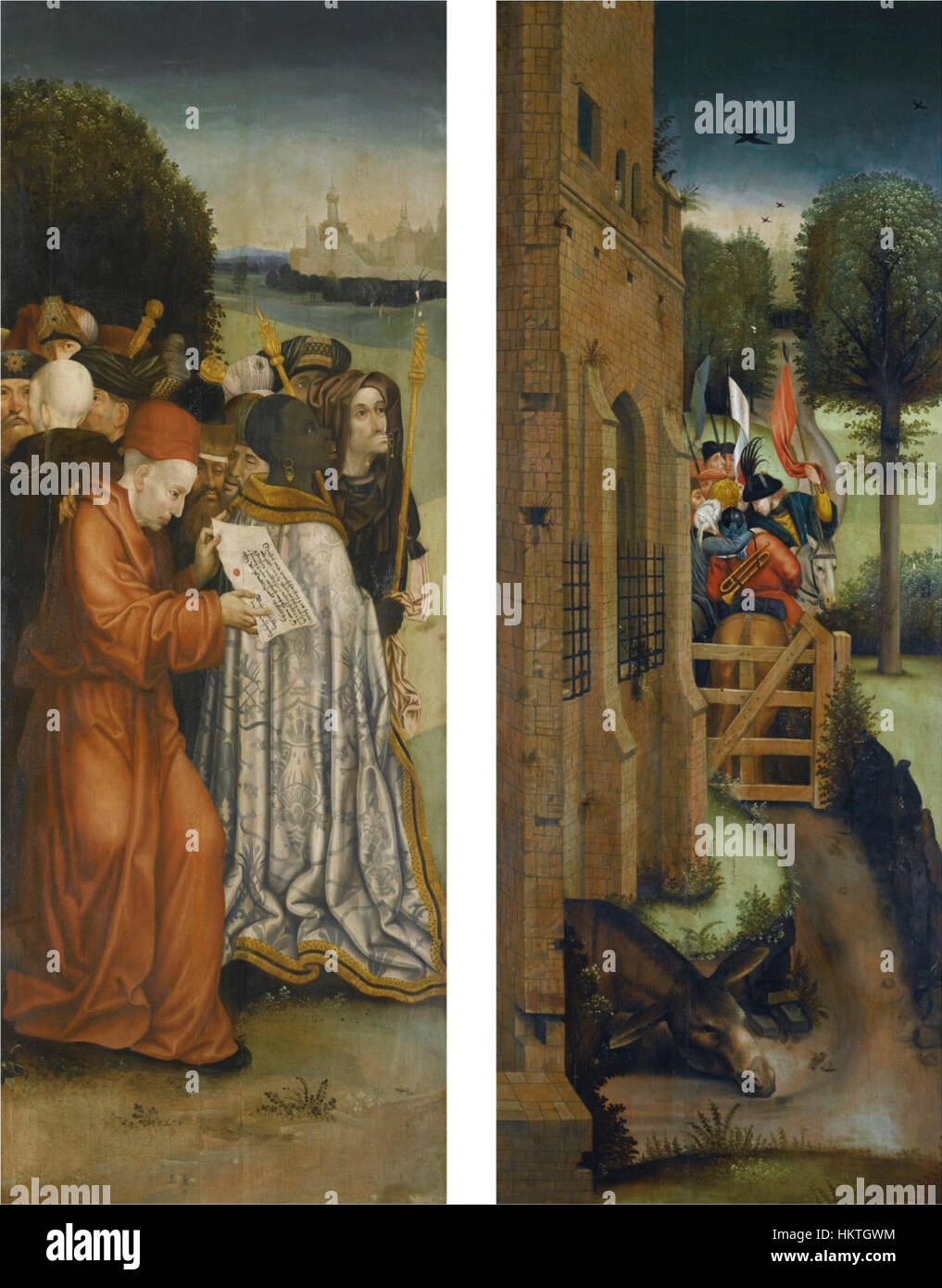 A piece attributed to a follower of Jheronimus Bosch, showcasing themes ...