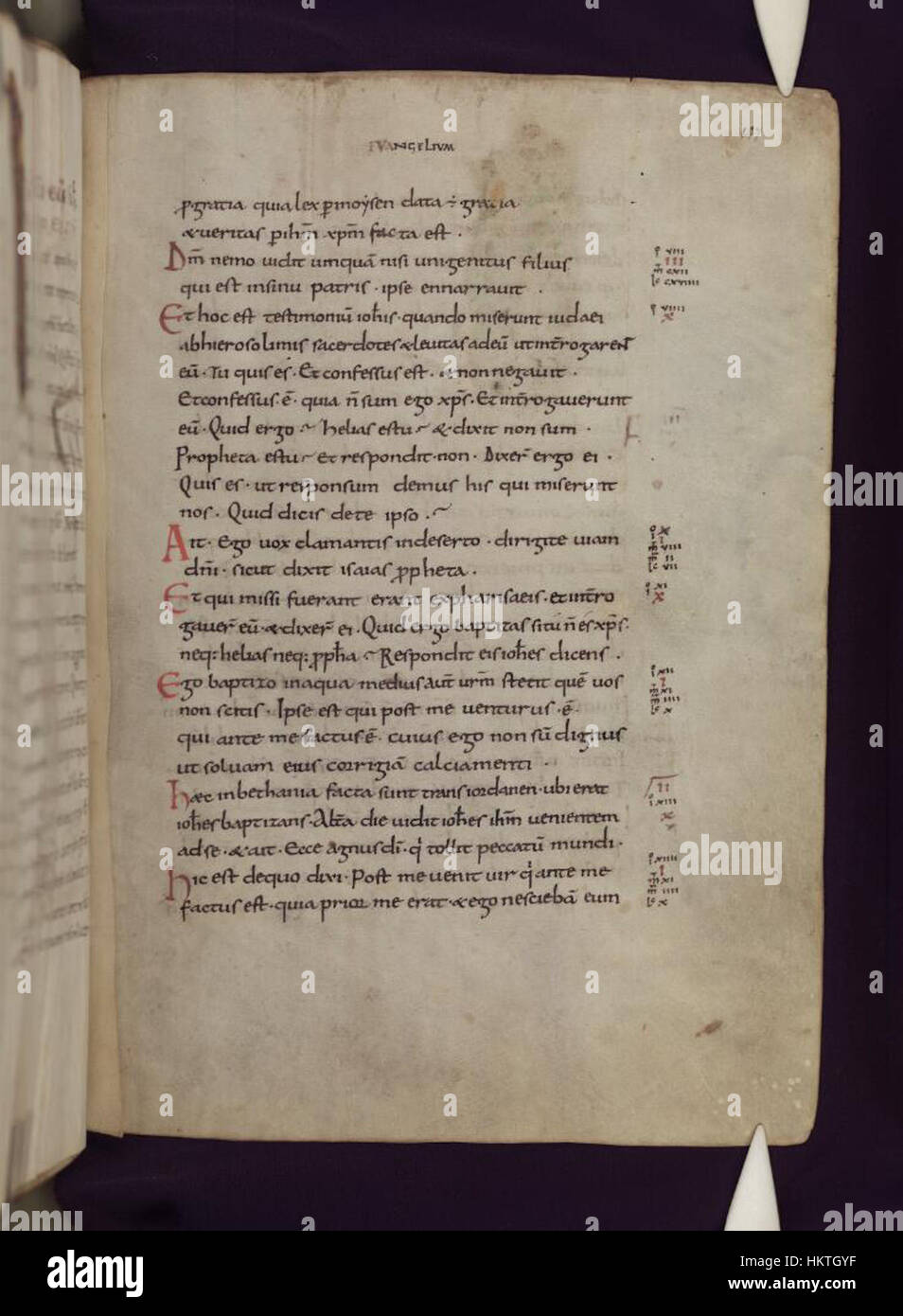 The Latin Gospels, manuscript 147r, housed in the Bodleian Libraries ...