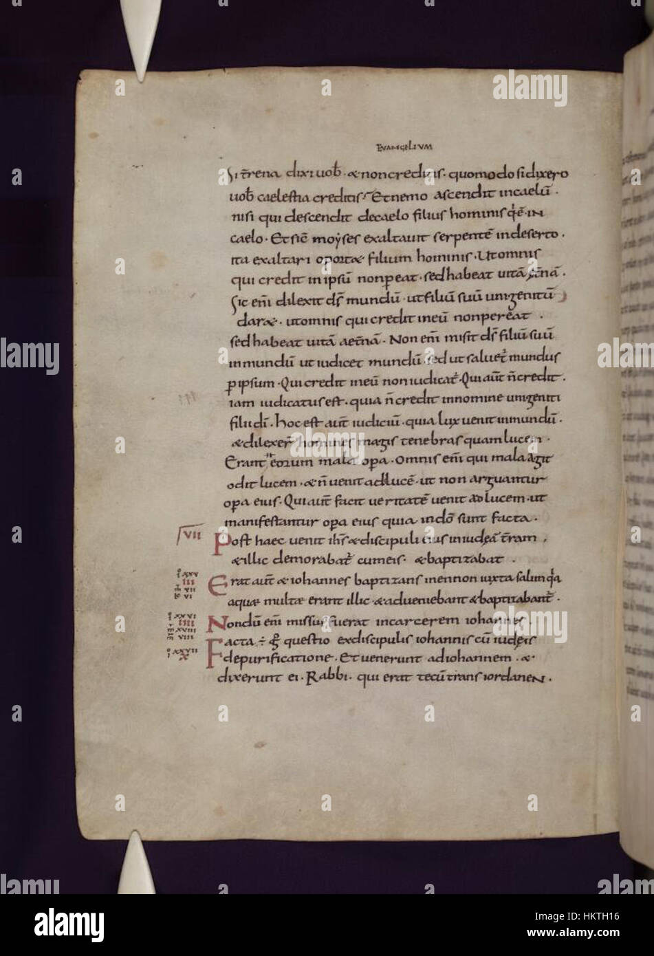 This page from the Latin Gospels, housed in the Bodleian Libraries, is ...