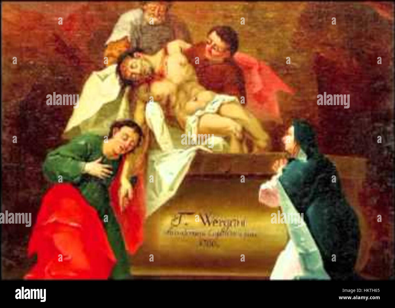 'Polaganje v grob' (Burial) by Fortunat Bergant is an evocative ...