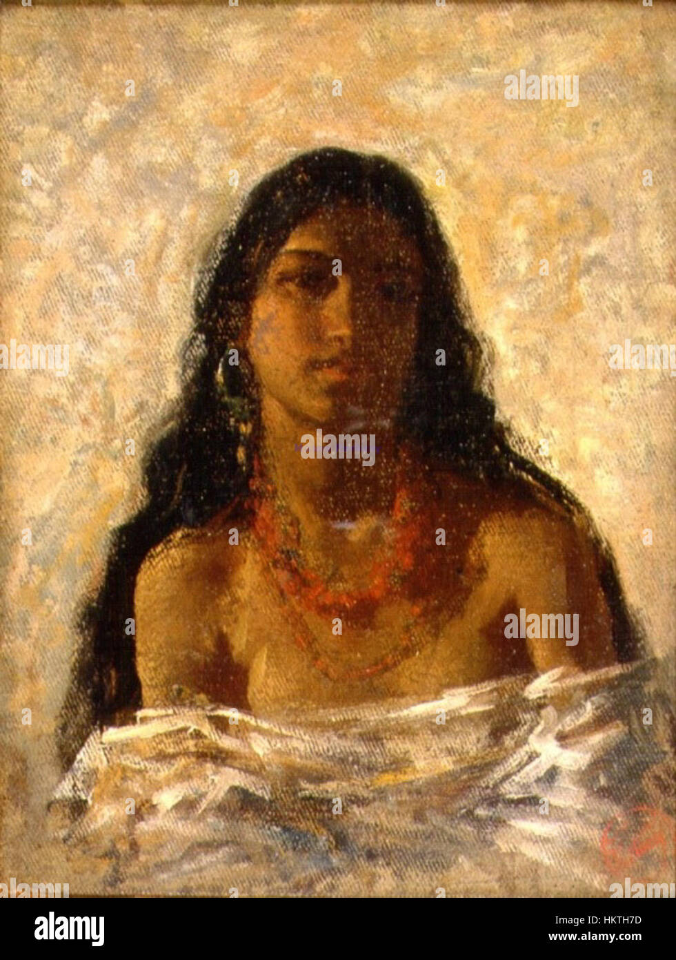 'Gitana' by Fortuny is a painting that features a Spanish gypsy woman ...