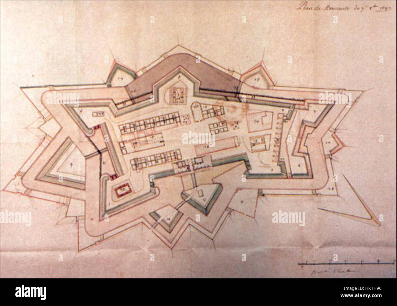 This painting of Fort Barraux, designed by the military engineer Vauban ...