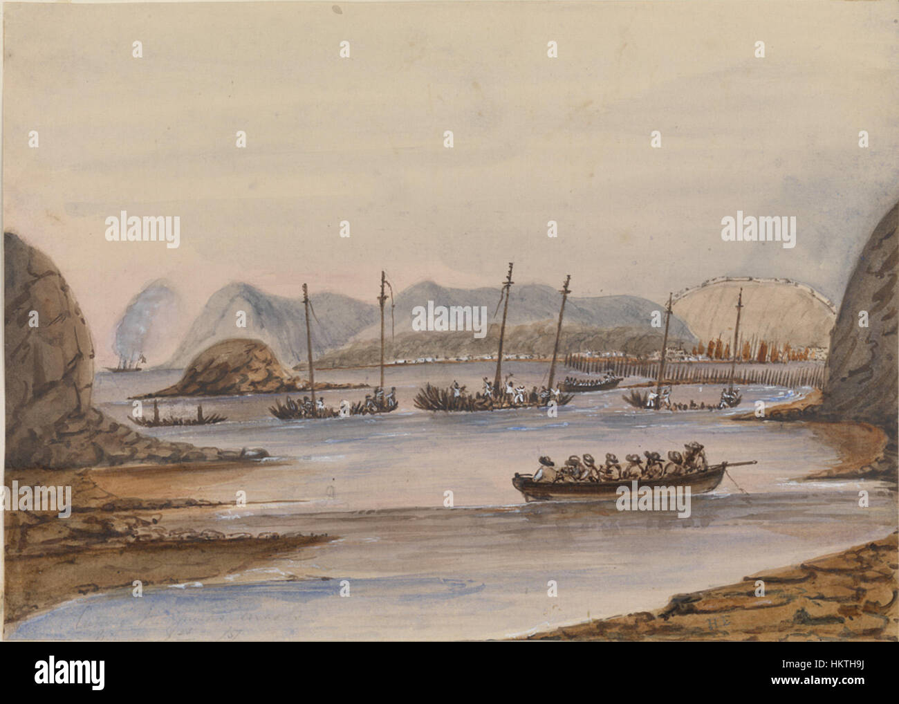 Fort Chuenpee, depicted in this 1858 painting, was a military ...