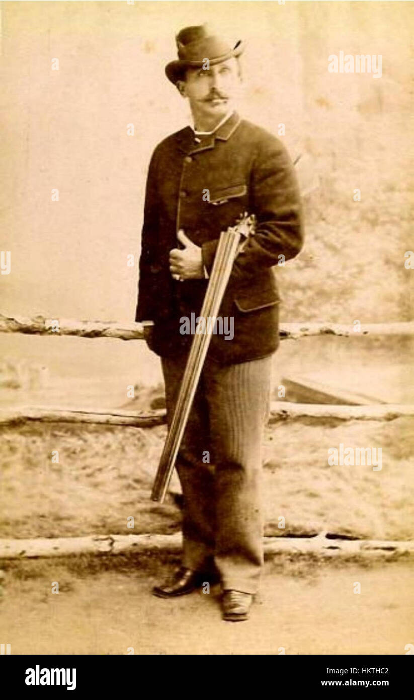 Fotografia del Marchese Carlo Mortillaro in Abiti da Caccia Stock Photo ...