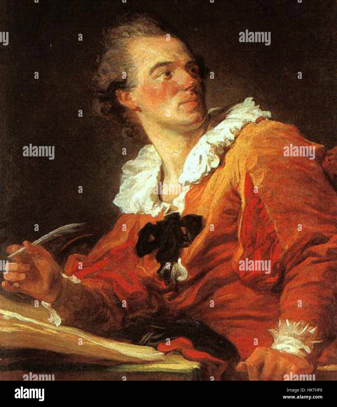 'Fragonard, Inspiration' is a painting by Jean-HonorÃ© Fragonard ...