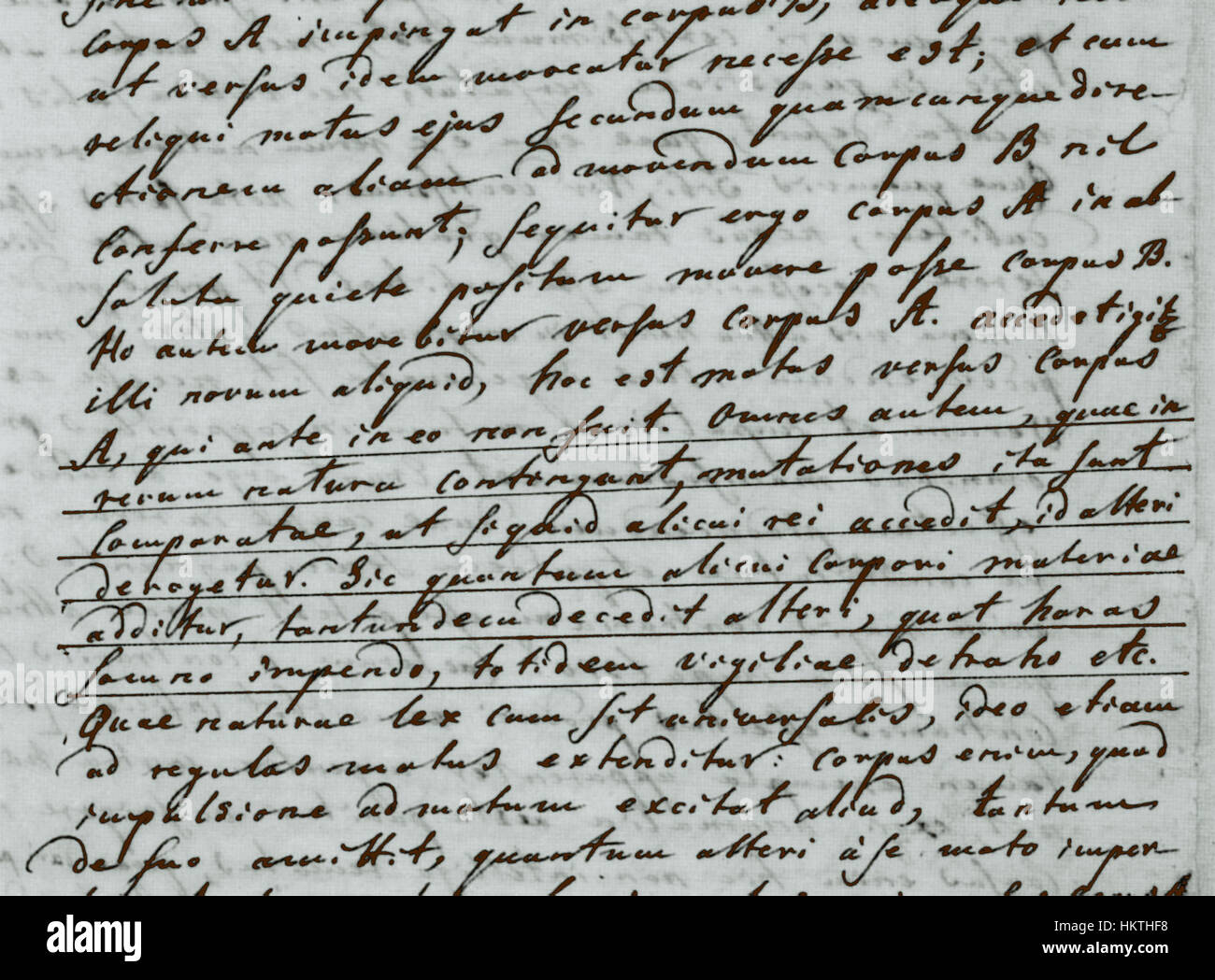 This fragment of a letter by Mikhail Lomonosov to Leonard Euler from ...