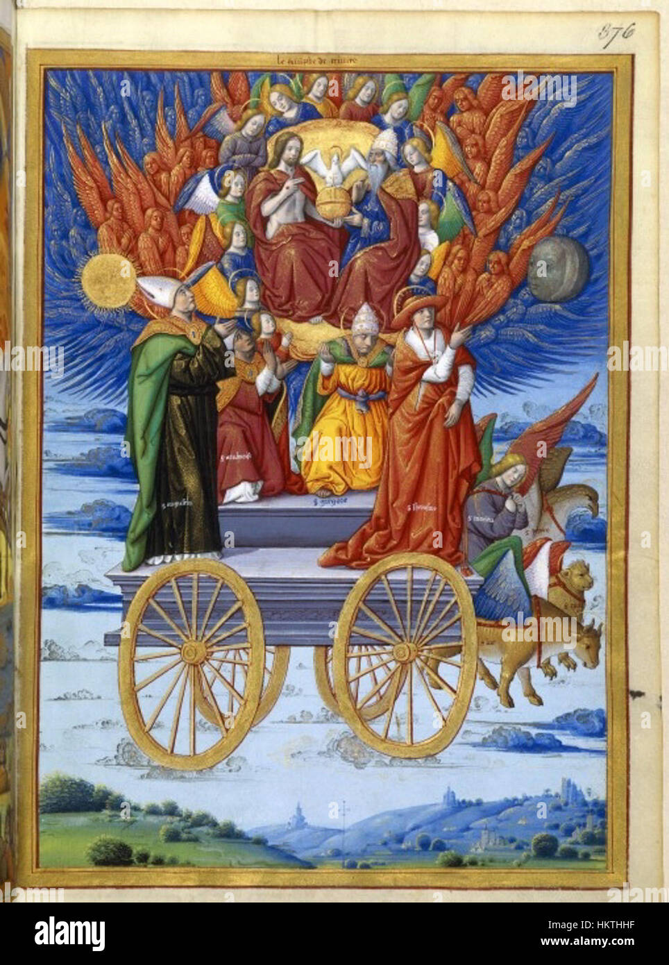 'Francais 594, fol. 376' depicts an allegorical representation of the ...