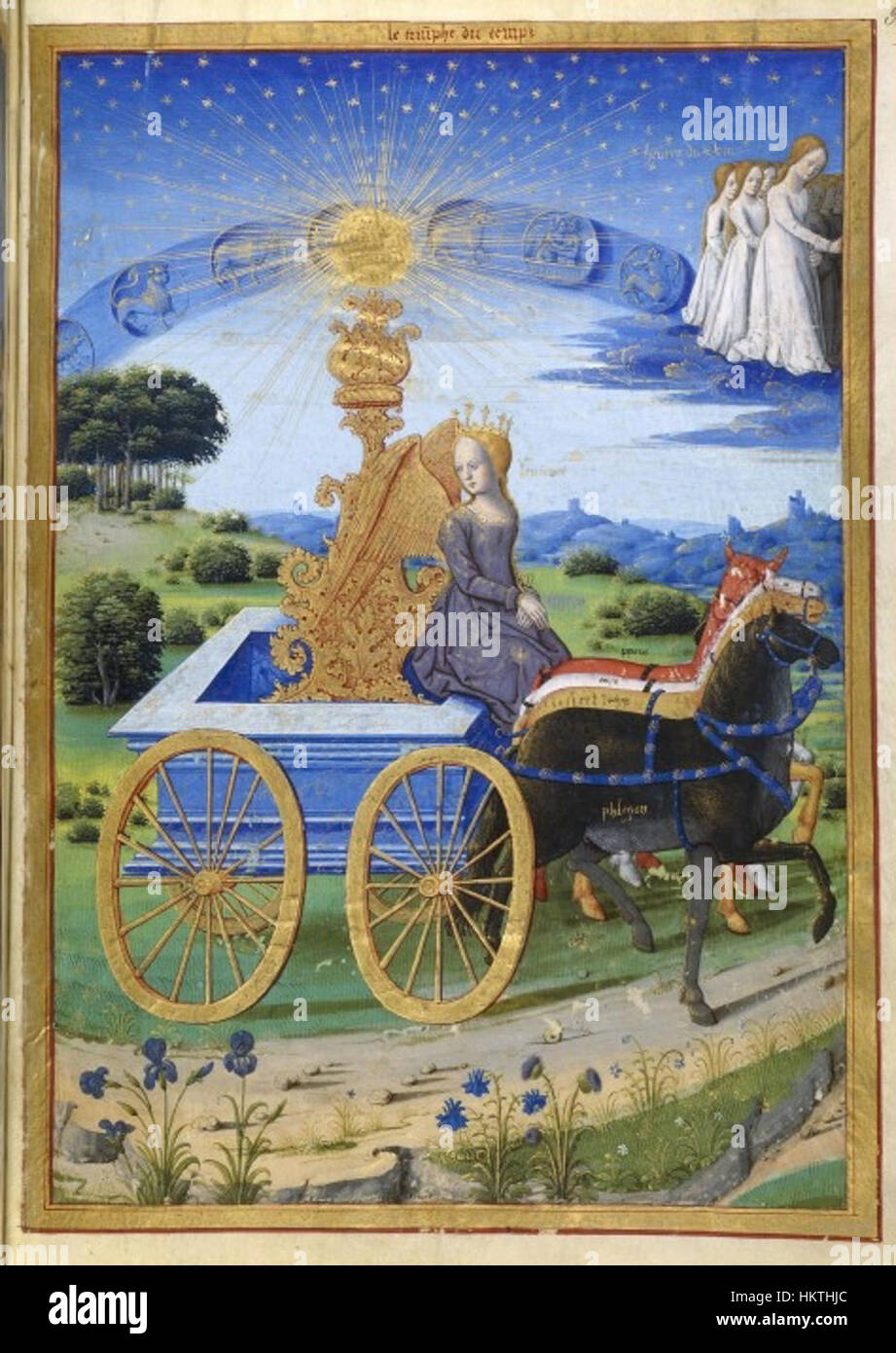 This allegorical painting titled 'Triomphe du Temps' from the French ...