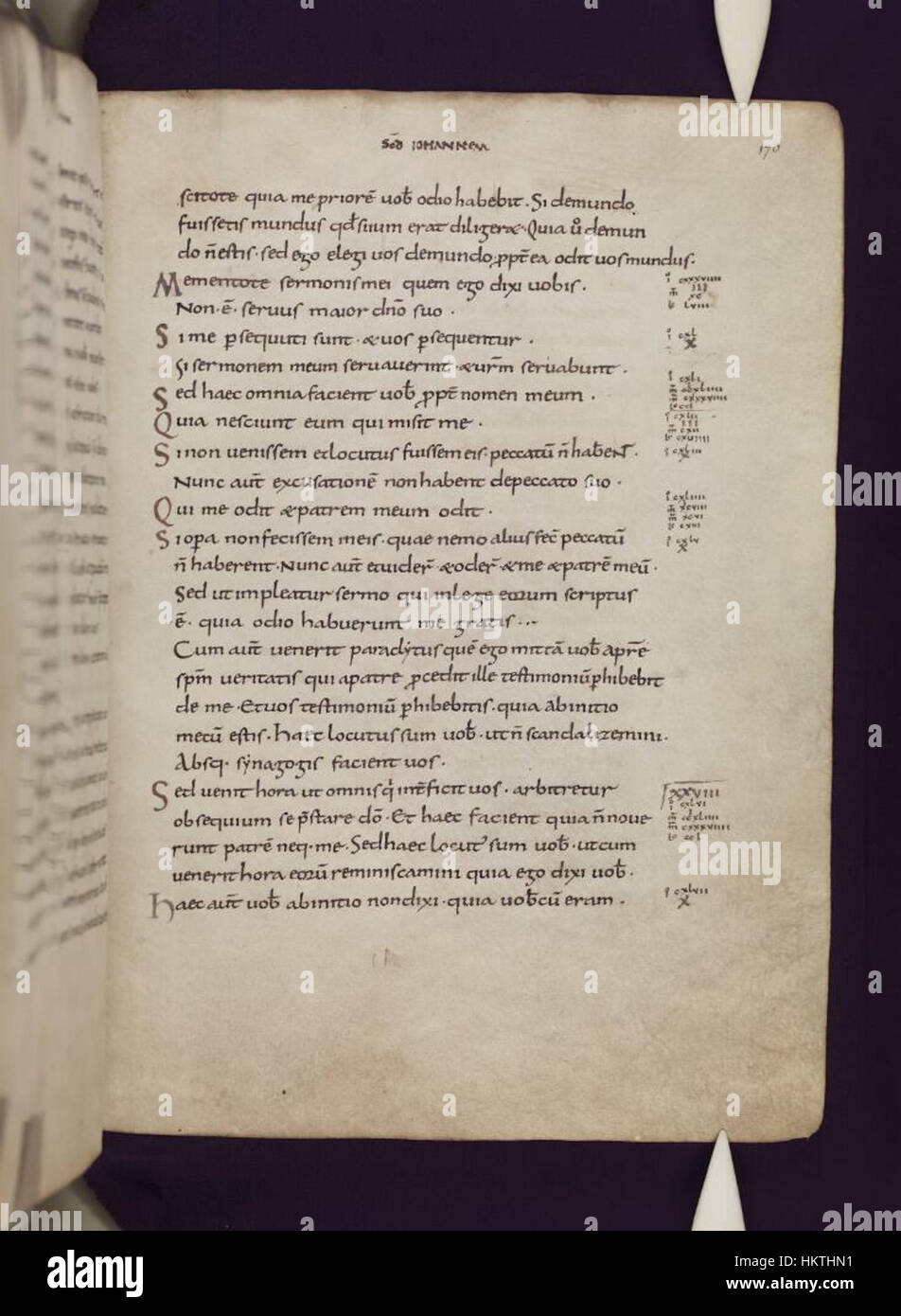 This page from the Latin Gospels, housed in the Bodleian Libraries, is ...