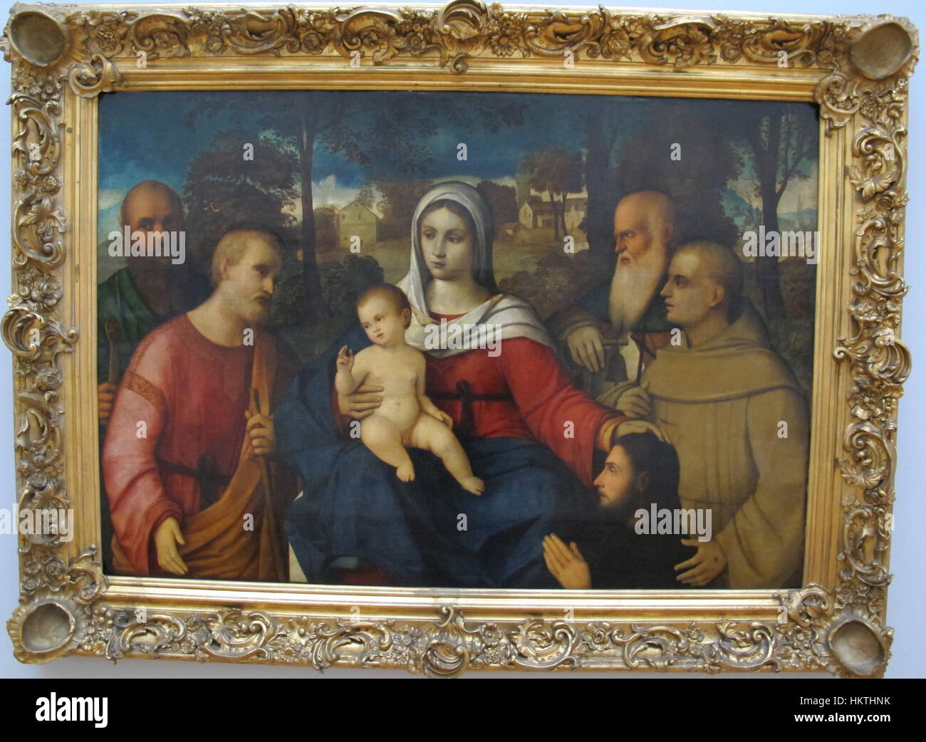 This 16th-century painting by Francesco Bissolo, titled *Madonna with ...