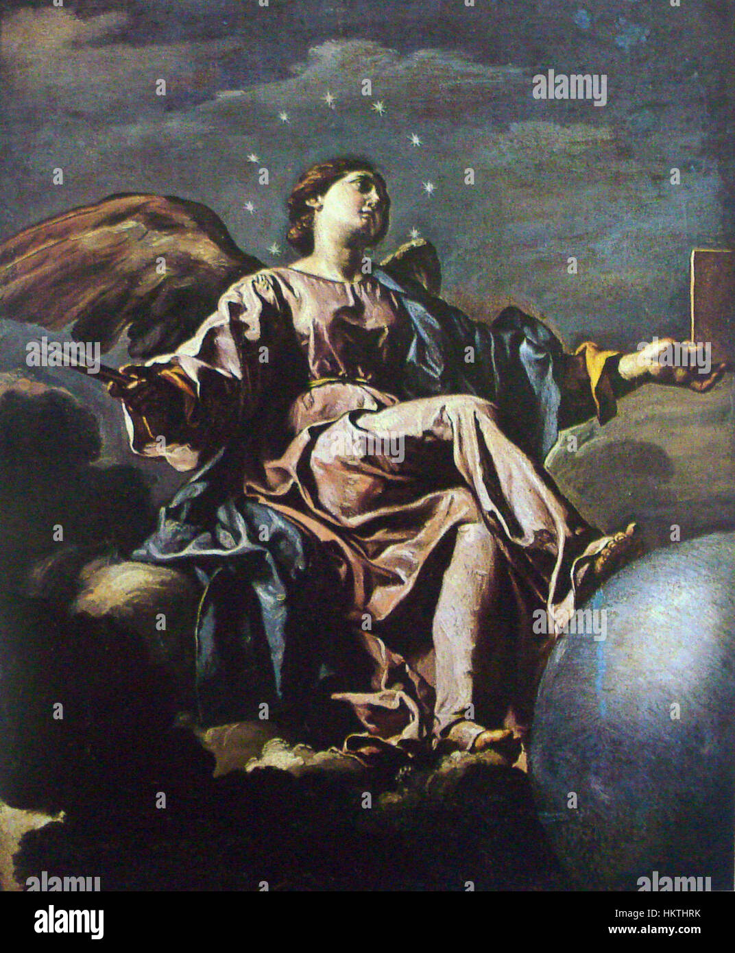 'Urania' by Francesco Cozza is a 17th-century painting that represents ...