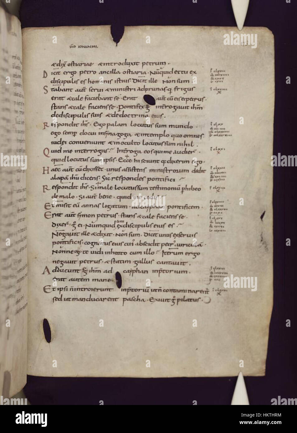 The 'Latin Gospels 173r' manuscript housed in the Bodleian Libraries is ...